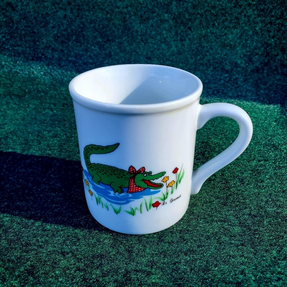 Papel | Dining | Vtg Papel A La Gator Coffee Cup Mug Le Gourmet Made In ...